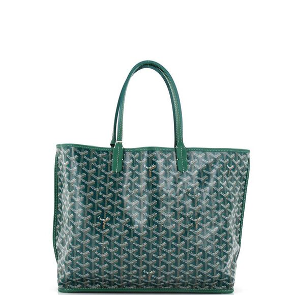 Goyard | Bags | Goyard Anjou Reversible Tote Coated Canvas Pm Green ...